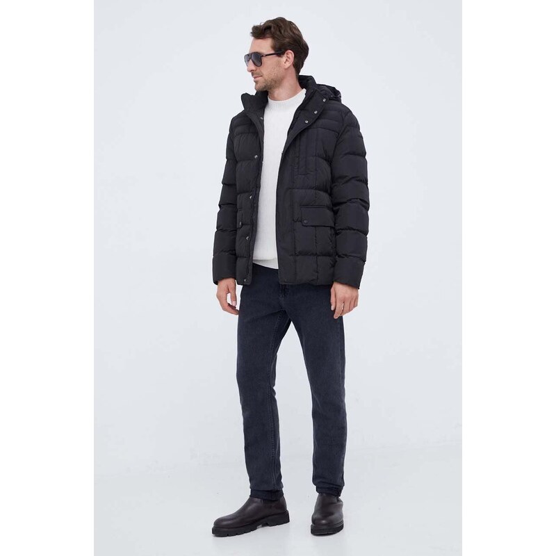 Geox geaca barbati, culoarea negru, de iarna - GLAMI.ro