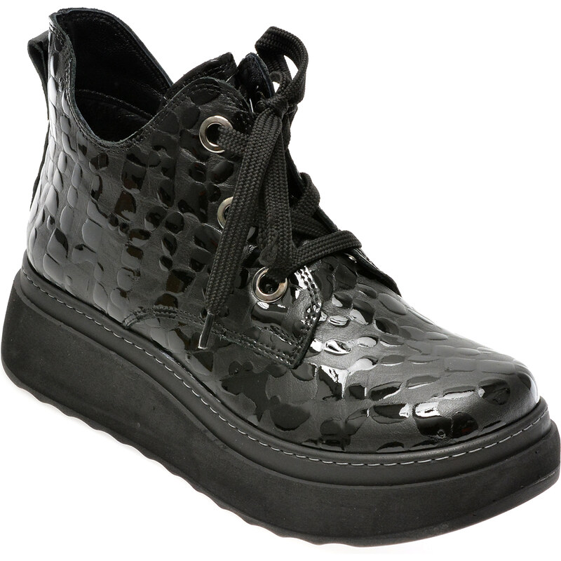 Ghete FLAVIA PASSINI negre, 91723, din piele naturala lacuita - GLAMI.ro