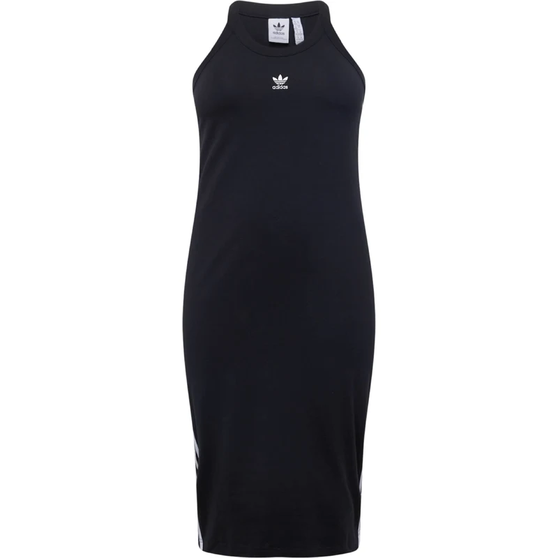 ADIDAS ORIGINALS Rochie 'Adicolor Classics 3-Stripes Long ' negru / alb ...