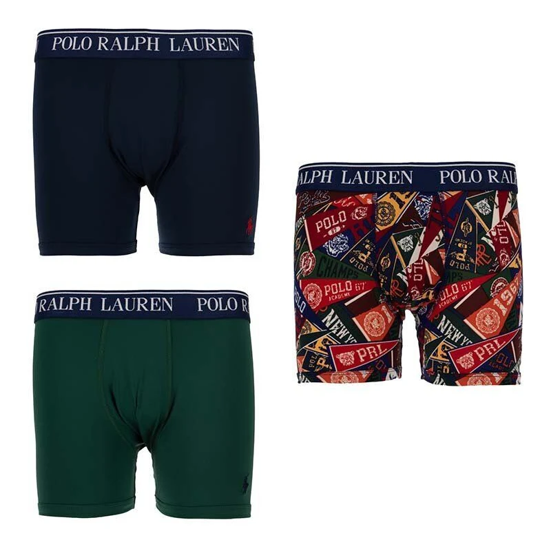 Polo Ralph Lauren boxeri copii 3-pack culoarea verde - GLAMI.ro