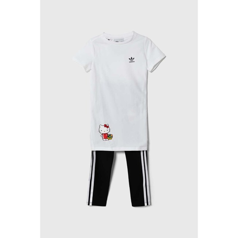 adidas Originals compleu copii x Sanrio, Hello Kitty culoarea alb ...
