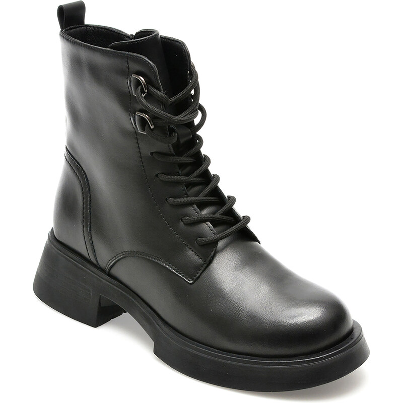 Ghete FLAVIA PASSINI negre, T590, din piele naturala - GLAMI.ro