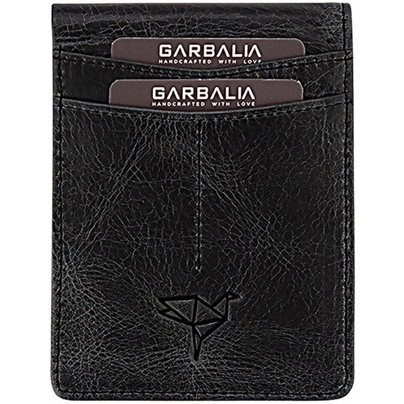 Garbalia | Port card barbati din piele naturala ASR-PB006, Negru - GLAMI.ro