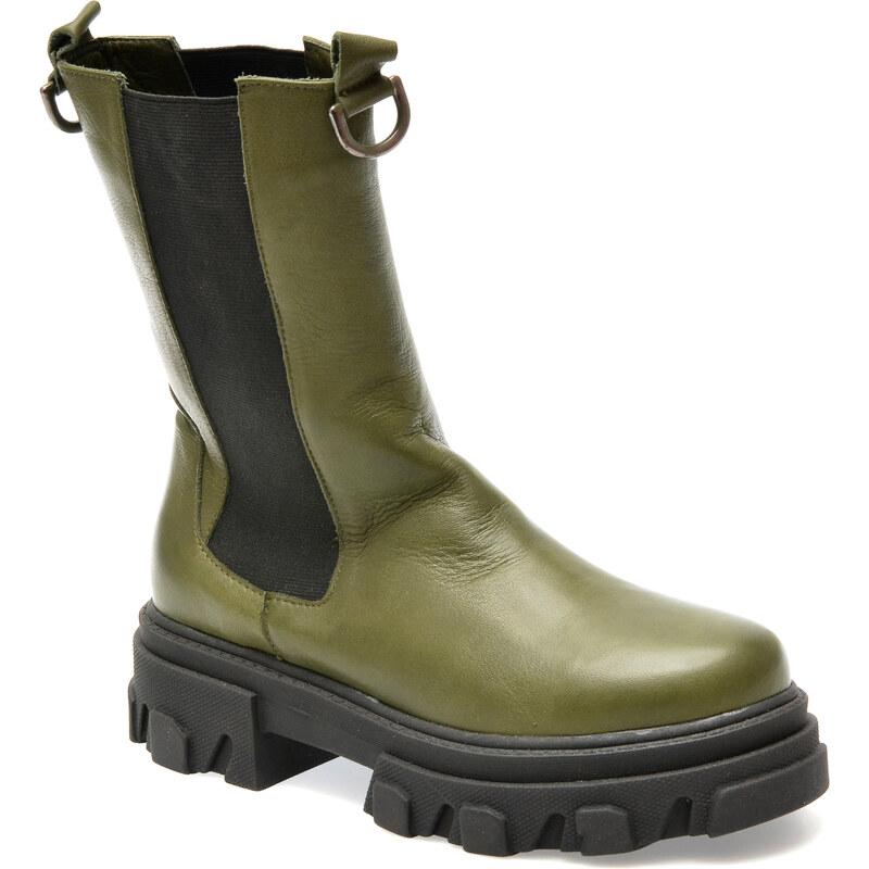 Ghete GLORIA verzi, 56907, din piele naturala - GLAMI.ro