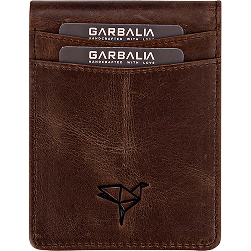 Garbalia | Port card barbati din piele naturala ASR-PB006, Maro - GLAMI.ro