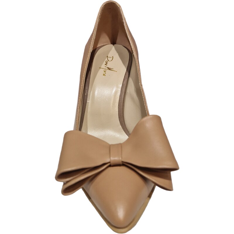 Pantofi eleganti dama Diane Marie P111F, piele naturala camel - GLAMI.ro