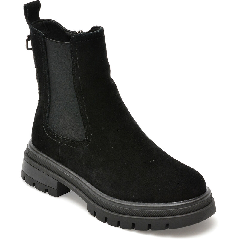 Ghete FLAVIA PASSINI negre, W59, din piele intoarsa - GLAMI.ro