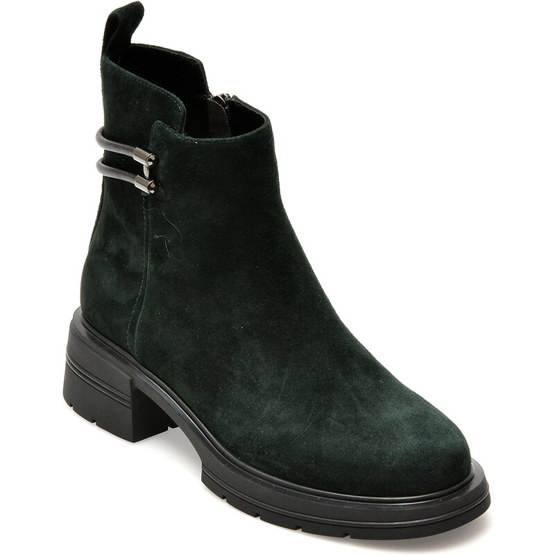 Ghete EPICA verzi, 1F3976, din piele intoarsa - GLAMI.ro