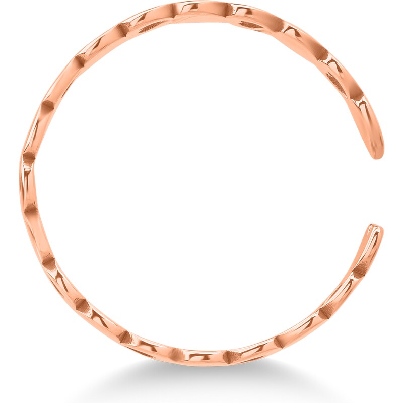 TEILOR Inel cu inimioare din aur roz de 14K - GLAMI.ro