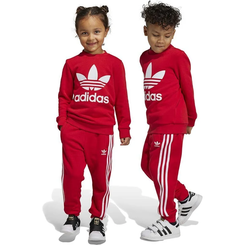 adidas Originals trening copii culoarea rosu - GLAMI.ro