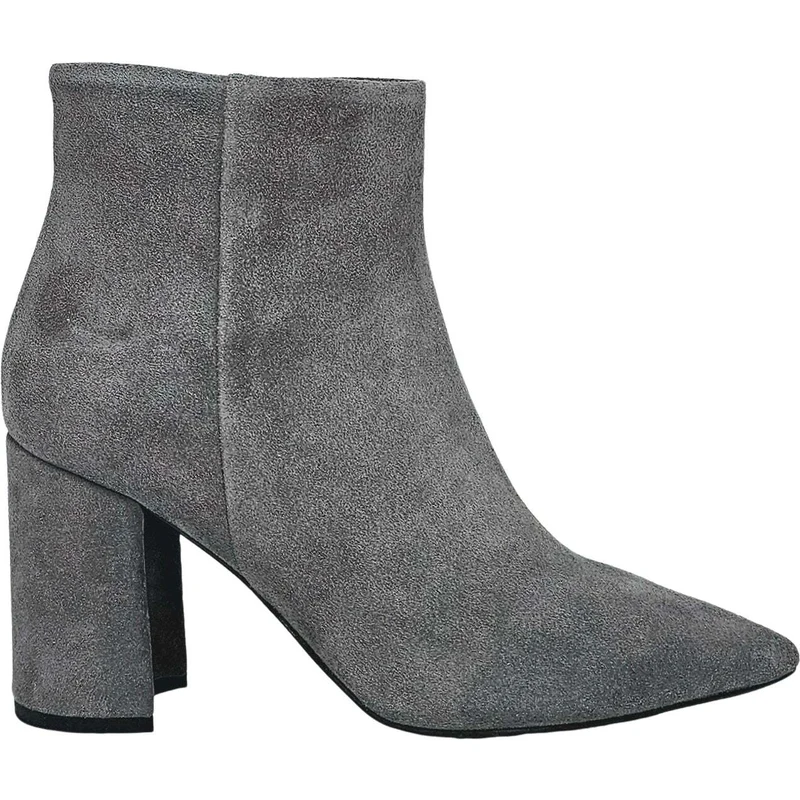 Botine dama din piele naturala intoarsa, Gri-Made in Italy, Grace TR ...