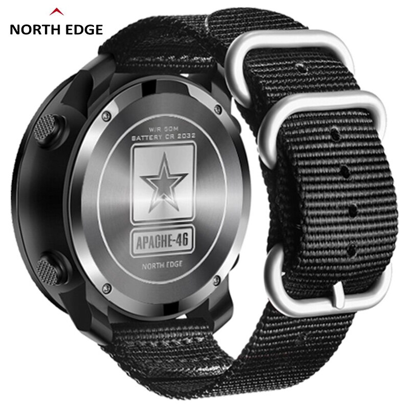 Ceas militar NORTH EDGE APACHE 46, Altimetru, Barometru, Cronometru ...