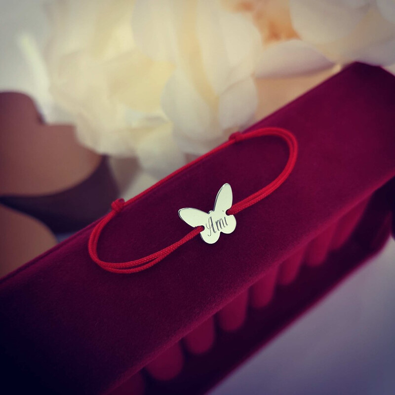 iNGRiKO Bratara cu fluturas din aur - GLAMI.ro