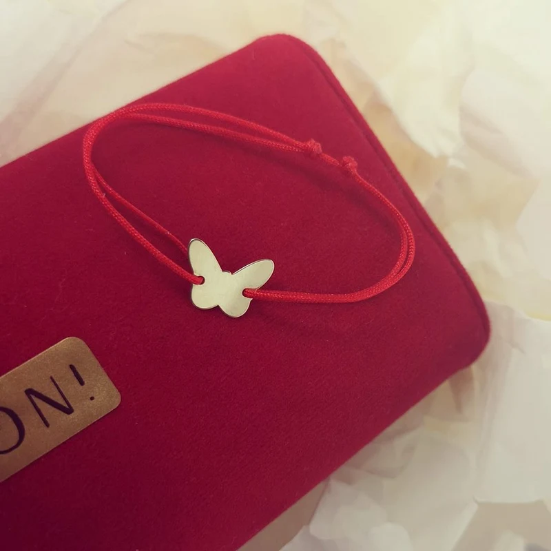 iNGRiKO Bratara cu fluturas din aur - GLAMI.ro