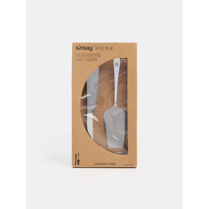 Sinsay - Set de 2 ustensile pentru bucătărie - argintiu - GLAMI.ro