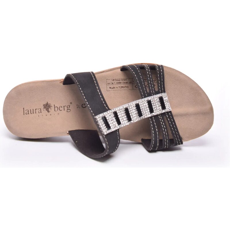 Laura Berg Papuci dama cu pietricele - GLAMI.ro