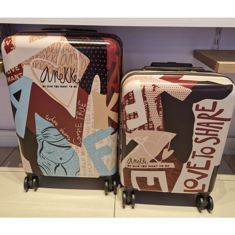 Set voiaj ( troller cala+ troller cabina ) Anekke Peace Love - GLAMI.ro