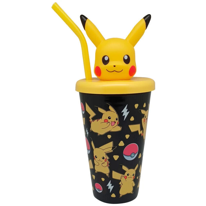 Pokémon Pikachu pahar cu pai 3D din plastic 443 ml - GLAMI.ro