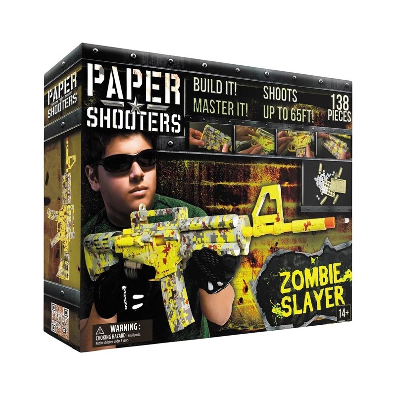 PAPER SHOOTERS Pistol pliabil Set Paper Shooters Zombie Slayer - GLAMI.ro
