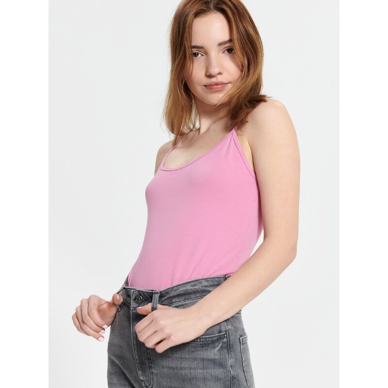 Sinsay - Top - roz - GLAMI.ro