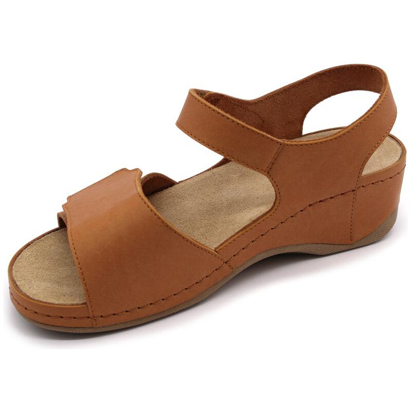 Leon Klompe Sandale Leon 2024 maro - dama - cu taloneta detasabila ...