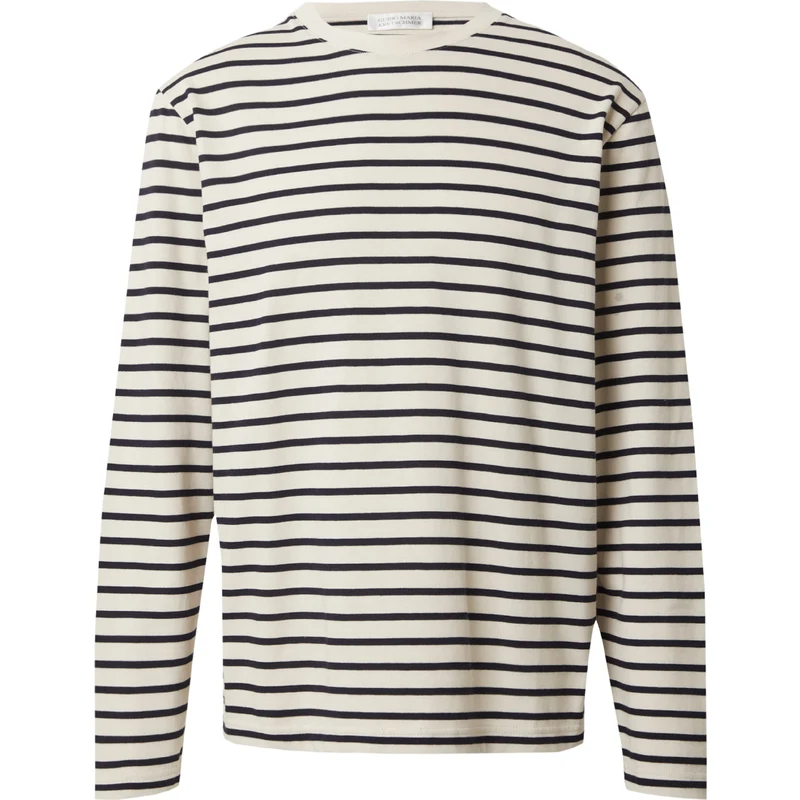 Guido Maria Kretschmer Men Tricou 'Toni' negru / alb murdar - GLAMI.ro