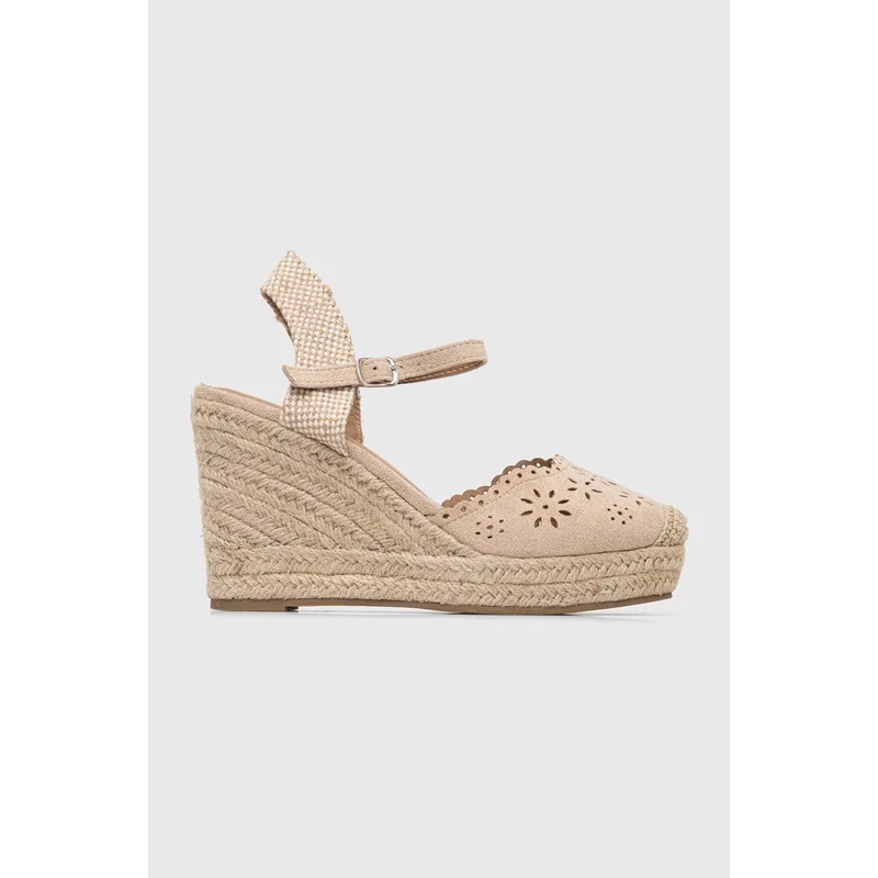 Answear Lab espadrile culoarea bej, cu platforma - GLAMI.ro