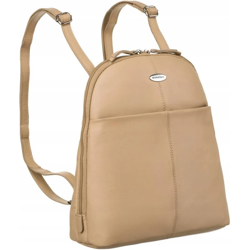 Rucsac mic, din piele, pentru femei - Rovicky PTR-R-311-22-NS-0874 BEI ...