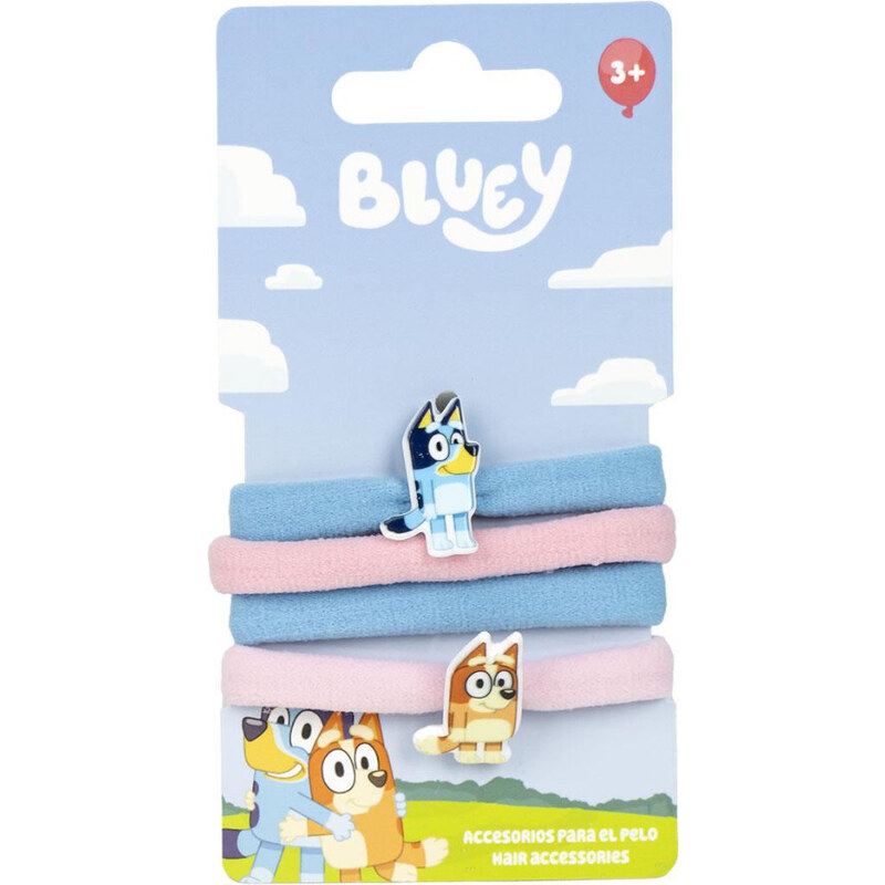 Bluey Happy Vibes set de elastice de păr 4 bucăți - GLAMI.ro