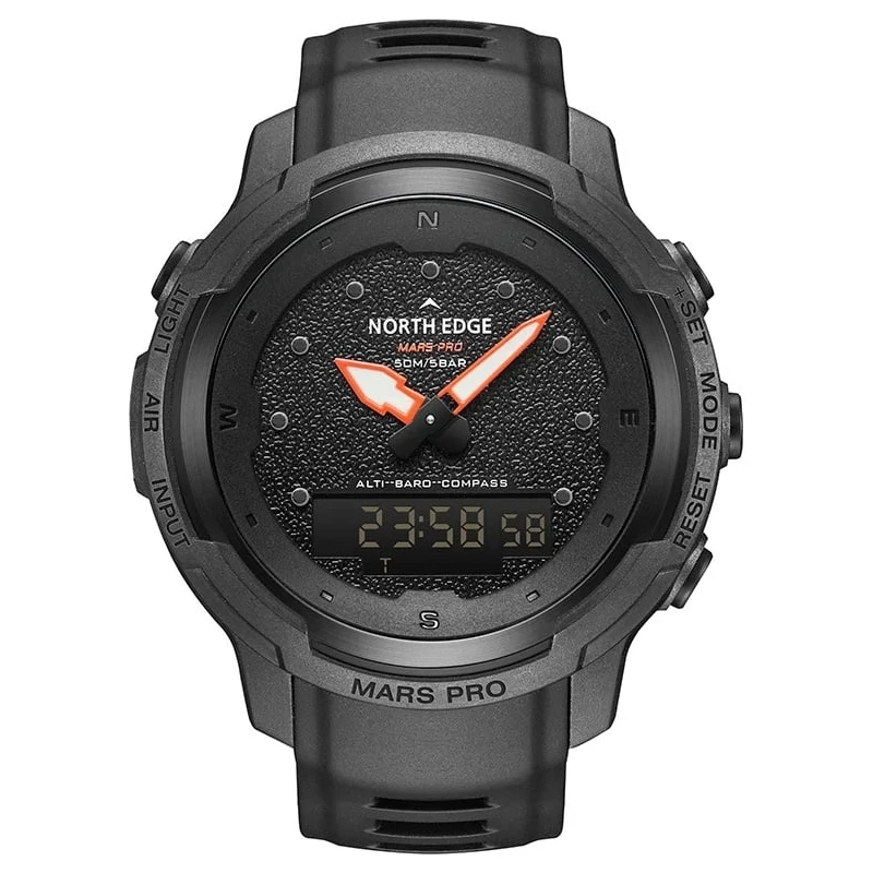 North Edge Mars Pro, Ceas barbatesc de mana, Militar, Army, Fibra de ...