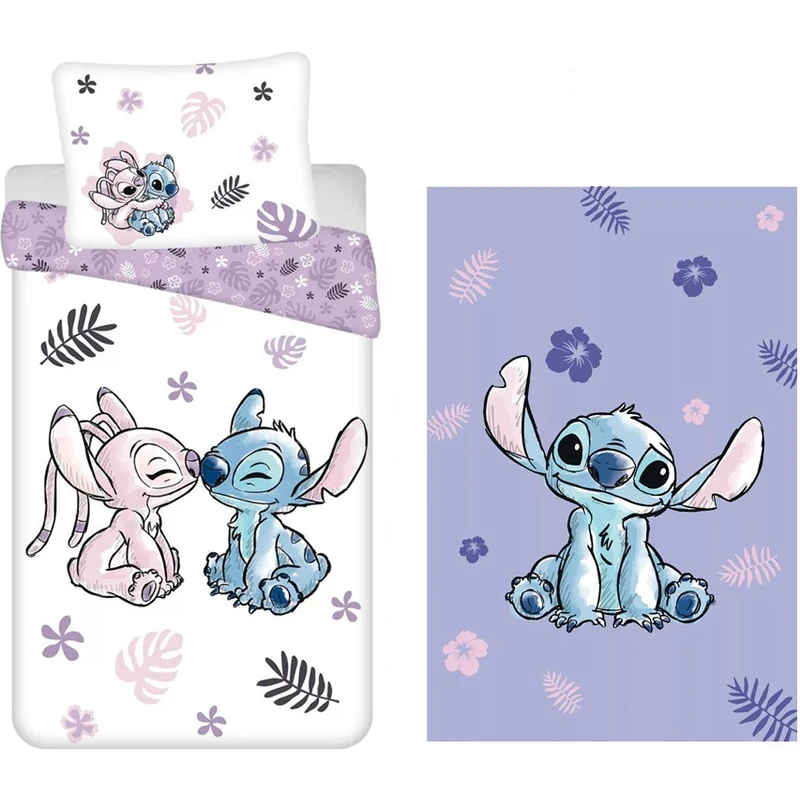 Lilo és Stitch Disney Lilo și Stitch Lenjerie de pat și set pătură ...