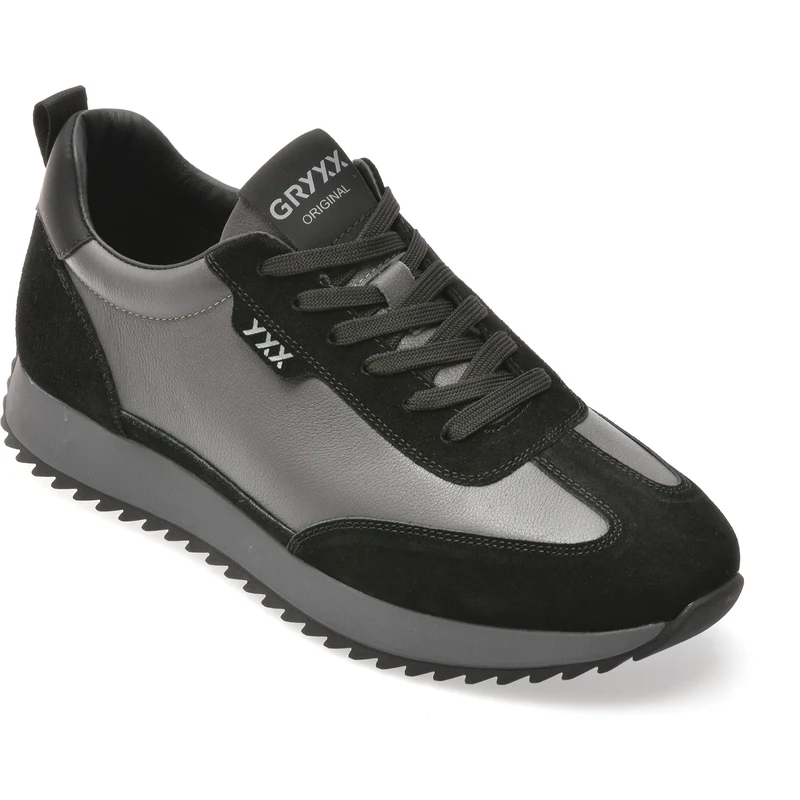 Pantofi sport GRYXX gri, 35231, din piele naturala - GLAMI.ro
