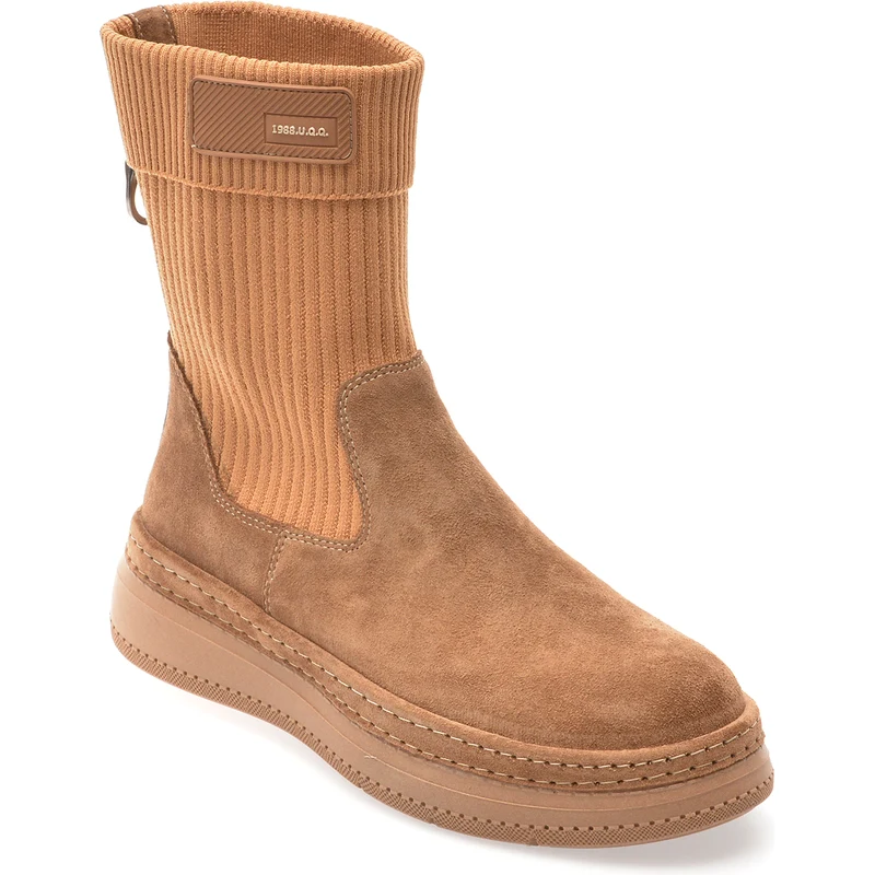 Ghete FLAVIA PASSINI bej, 1492322, din piele intoarsa - GLAMI.ro