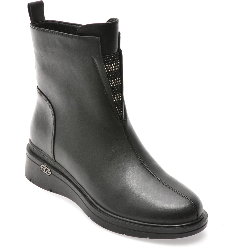 Ghete FLAVIA PASSINI negre, T849L, din piele naturala - GLAMI.ro