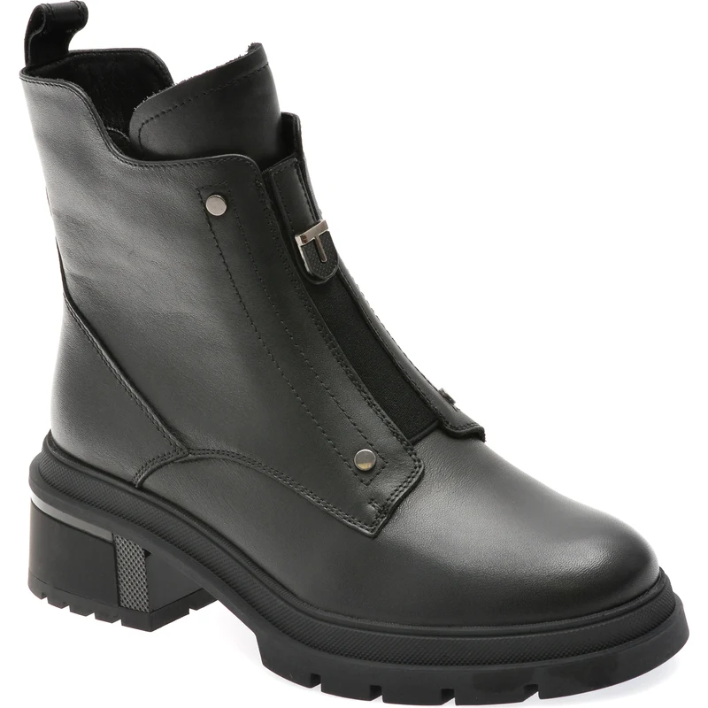 Ghete FLAVIA PASSINI negre, W362, din piele naturala - GLAMI.ro