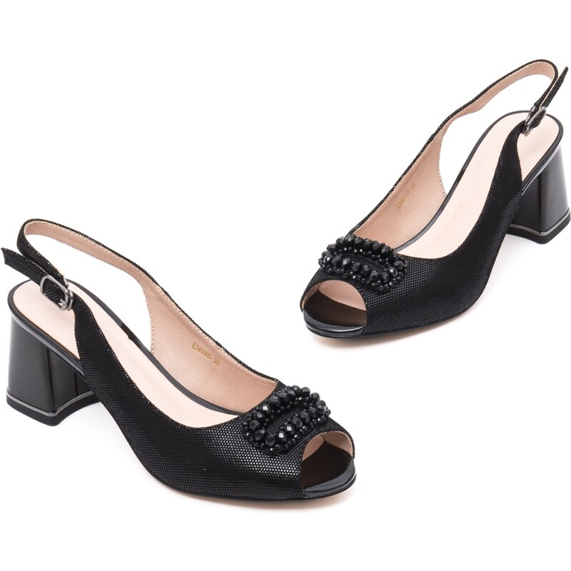 Sandale Dama Epica Negru - GLAMI.ro