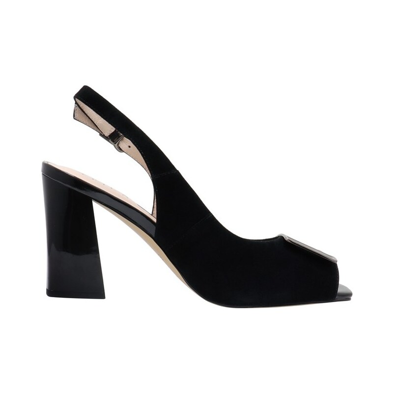 Sandale dama, Epica, K3K320107A-01-I-Negru, elegant, piele intoarsa, cu ...