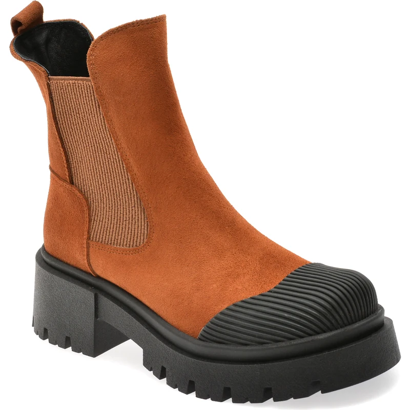 Ghete FLAVIA PASSINI maro, 3120, din piele intoarsa - GLAMI.ro