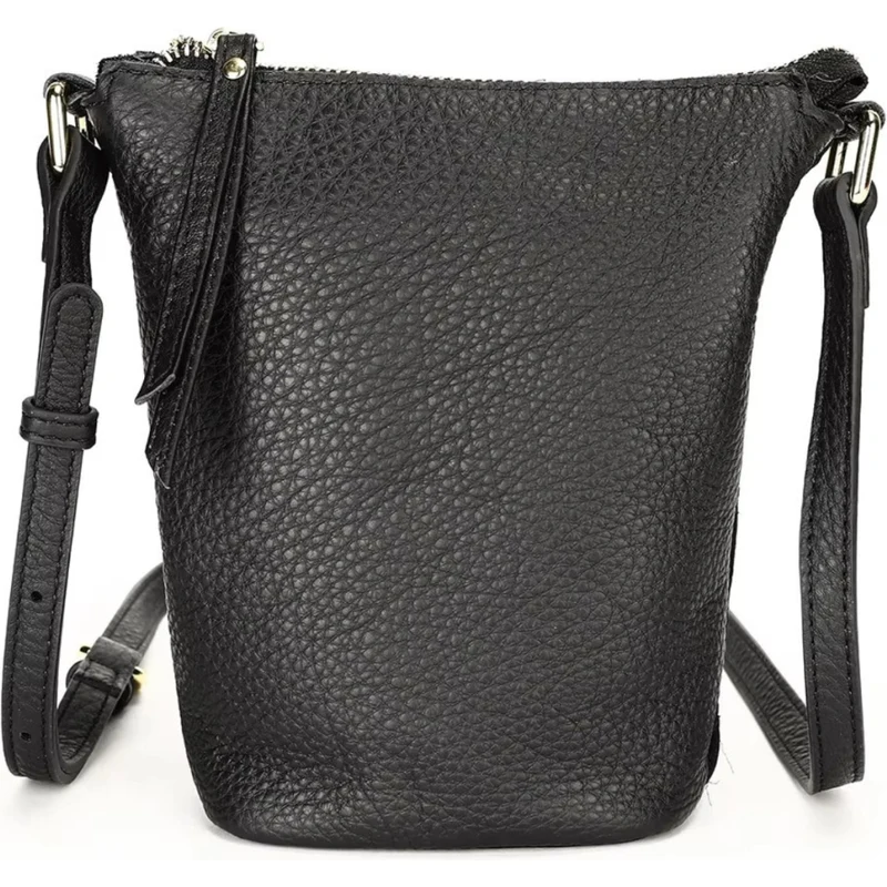 DELIS Geanta de dama, Lorien GT3215, piele naturala, Negru - GLAMI.ro