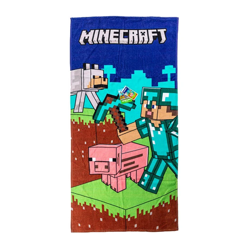 Minecraft Diamond Armor prosop baie, prosop de plajă 70x140cm - GLAMI.ro