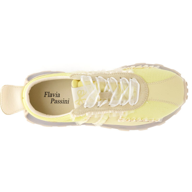 Pantofi sport FLAVIA PASSINI galbeni, 23003, din material textil - GLAMI.ro