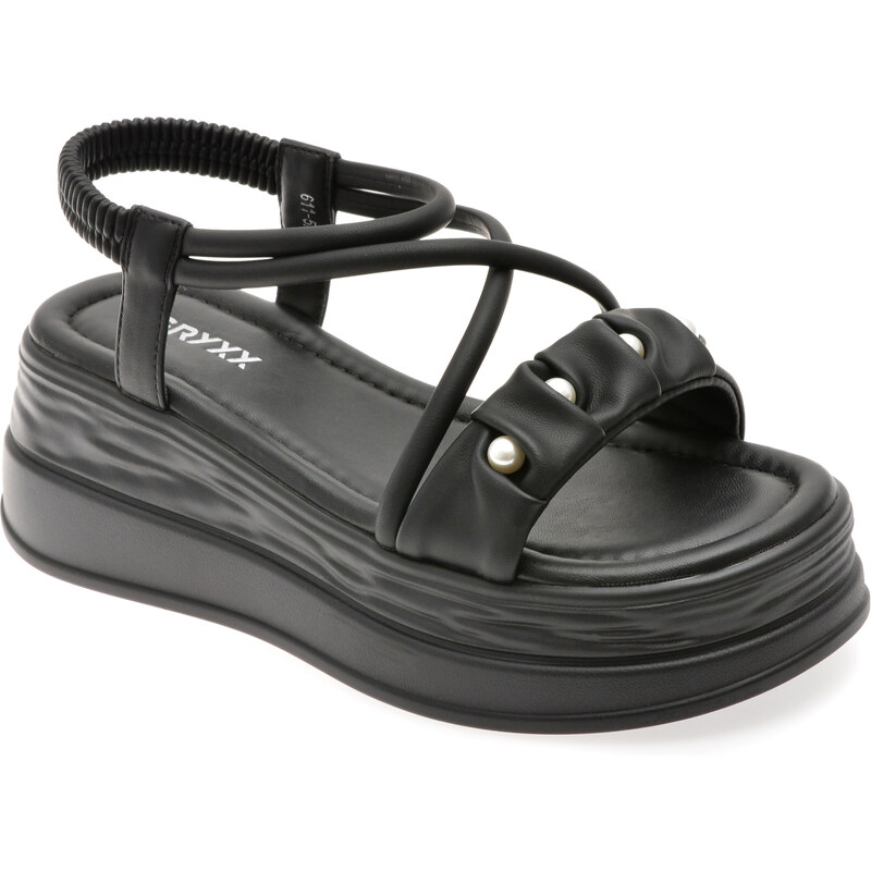 Sandale GRYXX negre, 611, din piele ecologica - GLAMI.ro