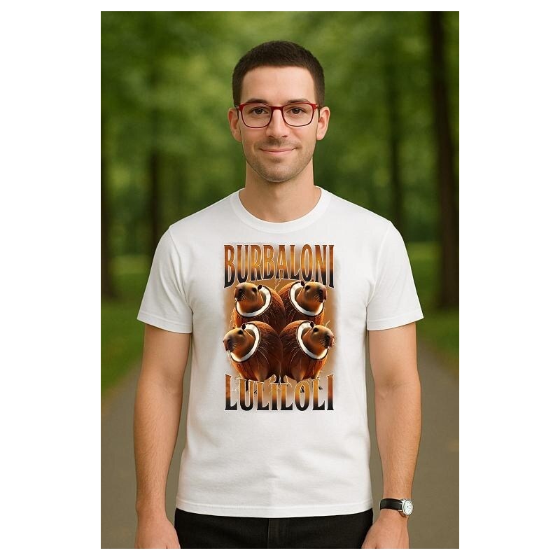 Malfini Tricou Barbat Tralalero Tralala cu personajul Burbaloni ...