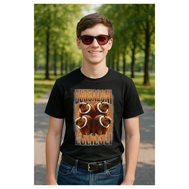 Malfini Tricou Barbat Tralalero Tralala cu personajul Burbaloni ...