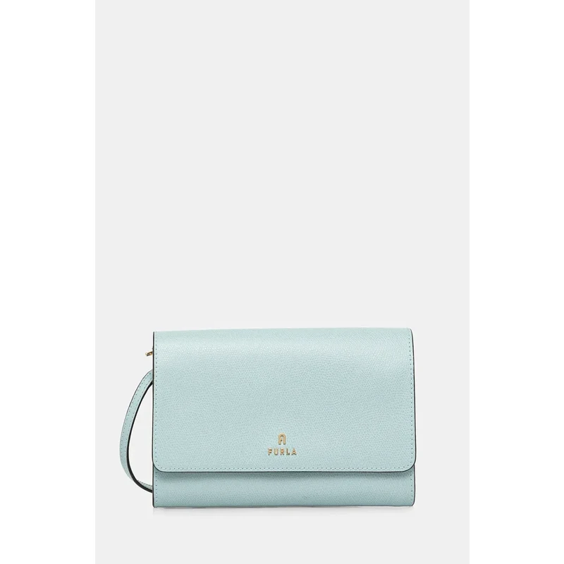 Furla poșetă de piele culoarea turcoaz, WE00675.ARE000.AQ0001007 - GLAMI.ro