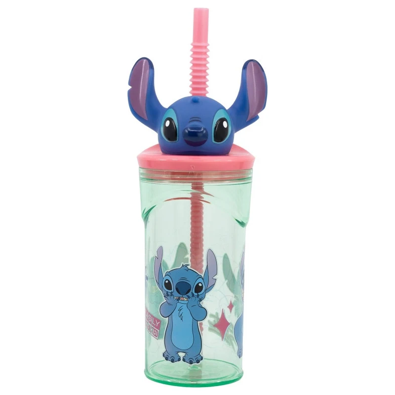 Disney Lilo și Stitch Easily Distracted Pahar cu pai din plastic 3D 360 ...