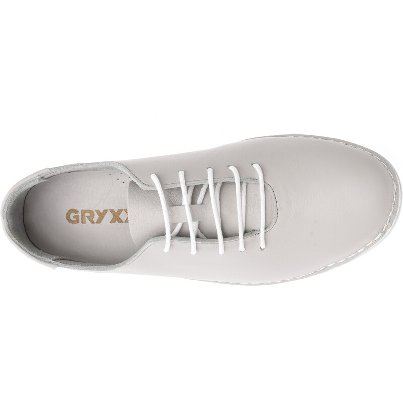 Pantofi GRYXX gri, MN221, din piele naturala - GLAMI.ro