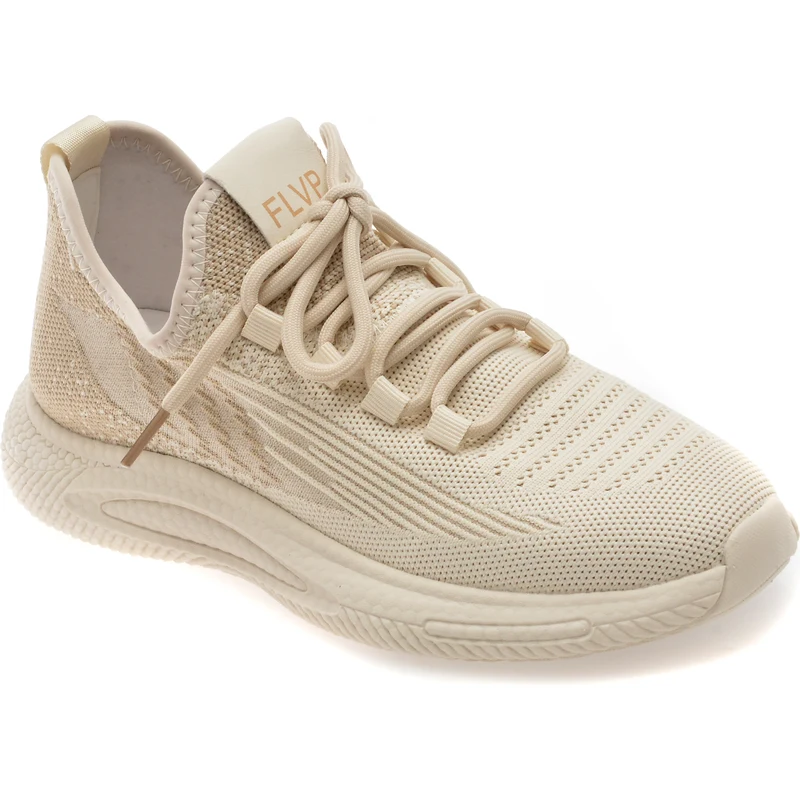 Pantofi sport FLAVIA PASSINI bej, 22579, din material textil - GLAMI.ro