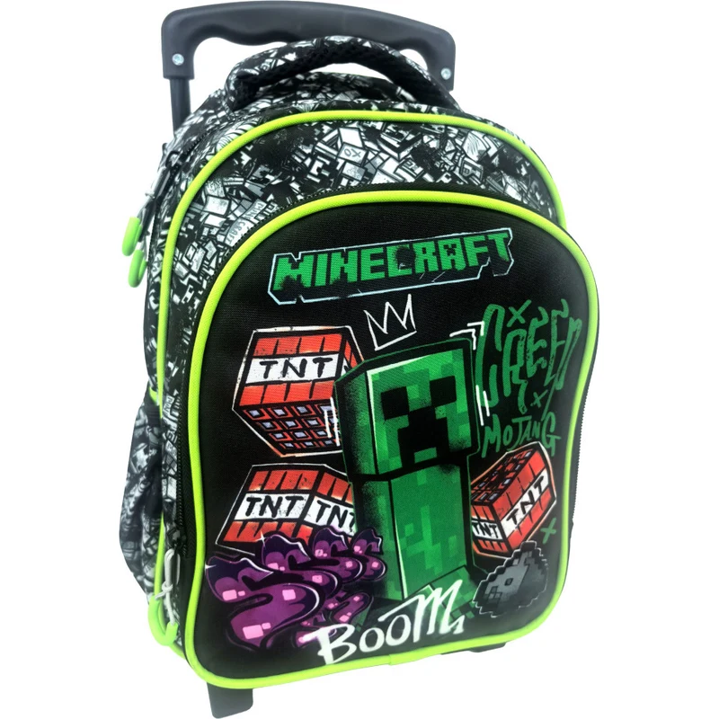 Minecraft Metro Art rucsac cu roti pentru grădiniță, geantă 30 cm ...