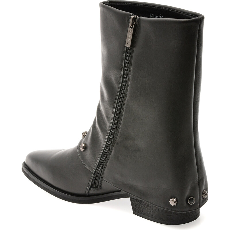 Ciocate elegante FLAVIA PASSINI negre, C811, din piele naturala - GLAMI.ro